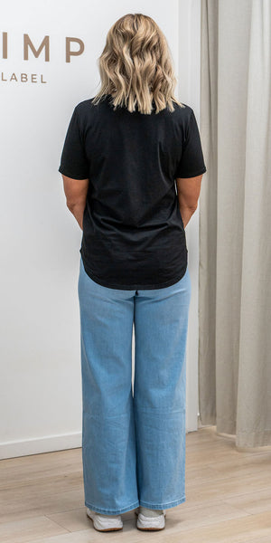 Stevie tee - black – Primp
